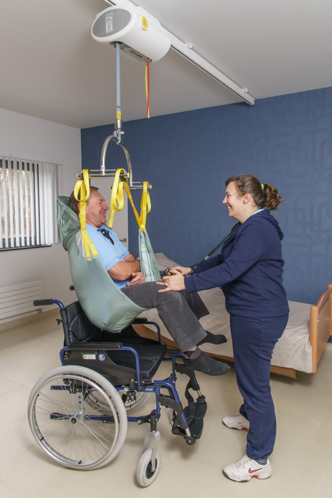 Ceiling hoist - with motor fixed on the rail - Handi-Rehab
